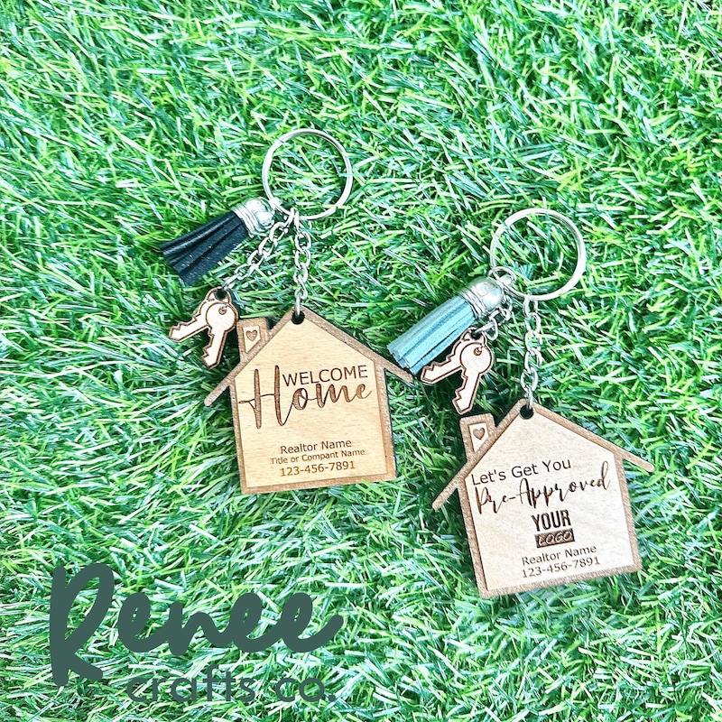Realtor Keychain - Etsy