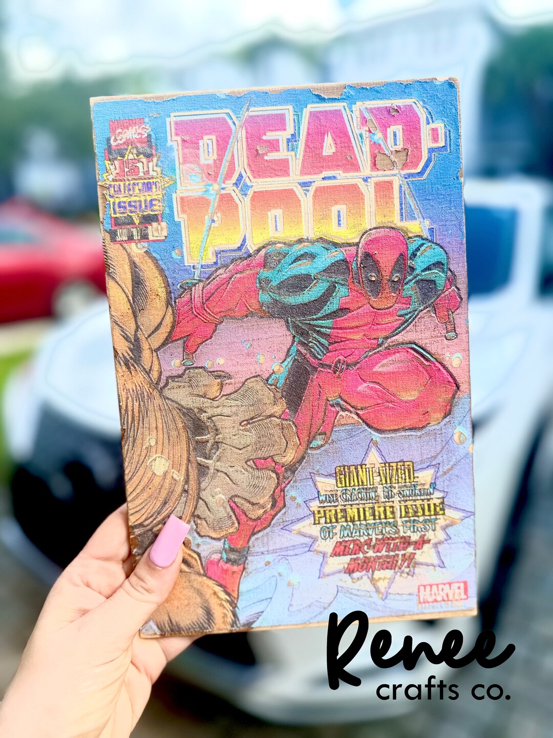 Deadpool 1 69, Engraved Comic, Wood Comic, Wood Engraved Marvel Comic ...