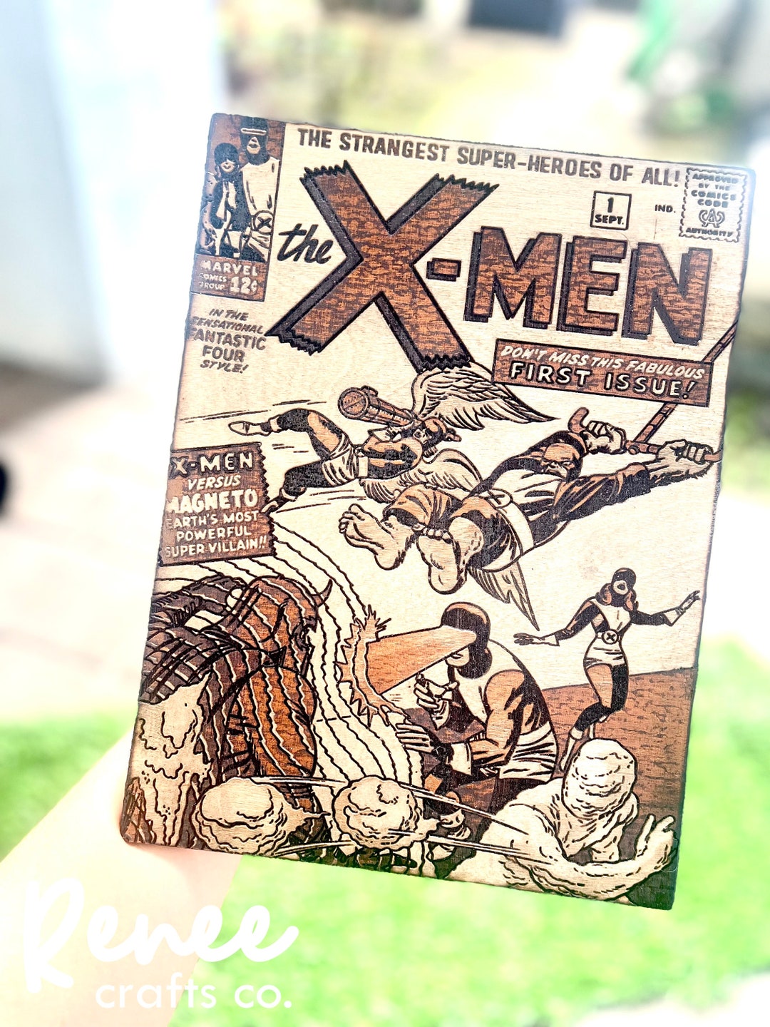 X-men 1 Comic Wood Engraved, X-men Comics, Custom X-men Comic, Handmade ...