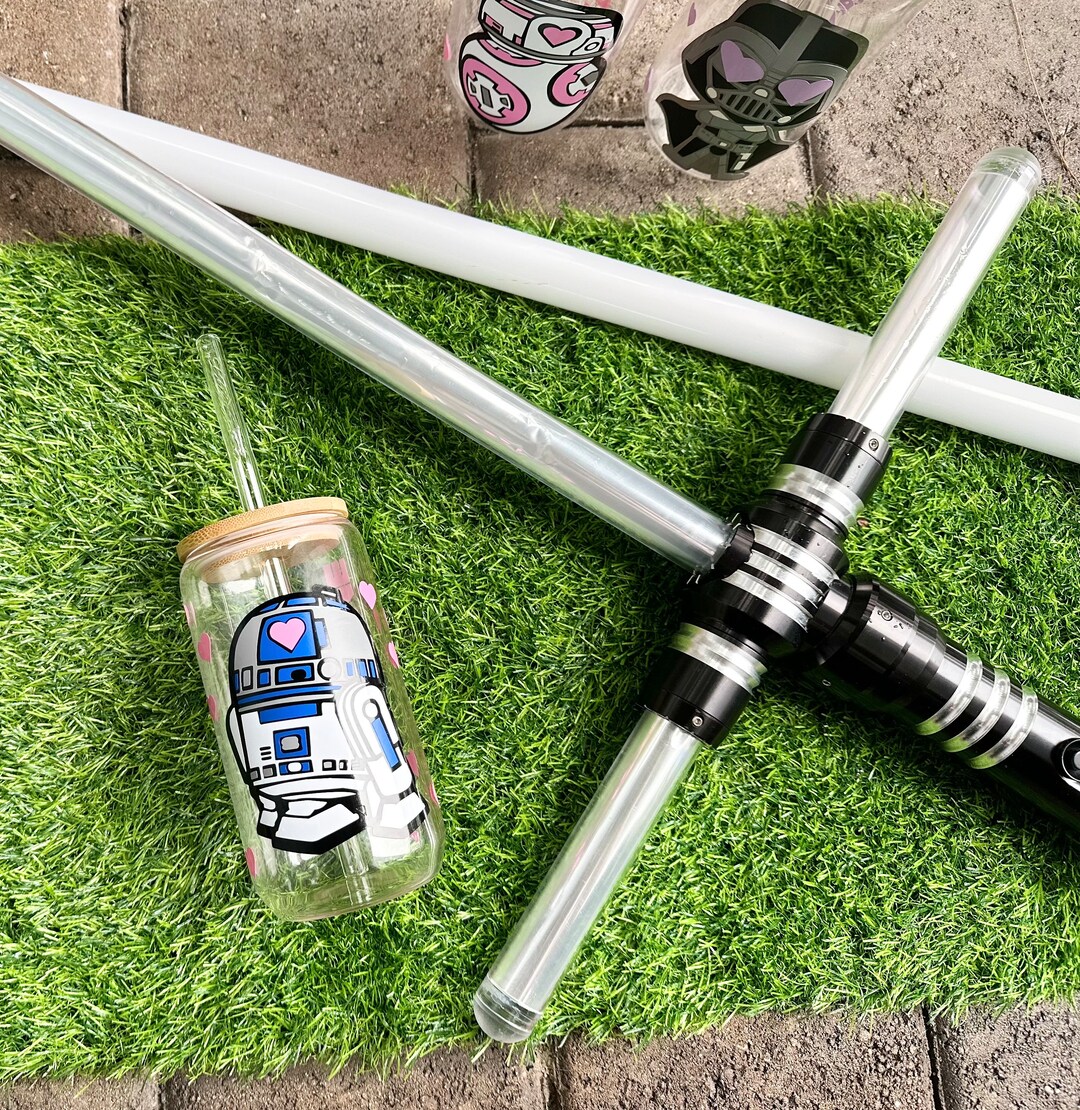 16oz Glass Darth Vader Customizable Valentines Day Cup, R2D2 Cup, R2D2 ...