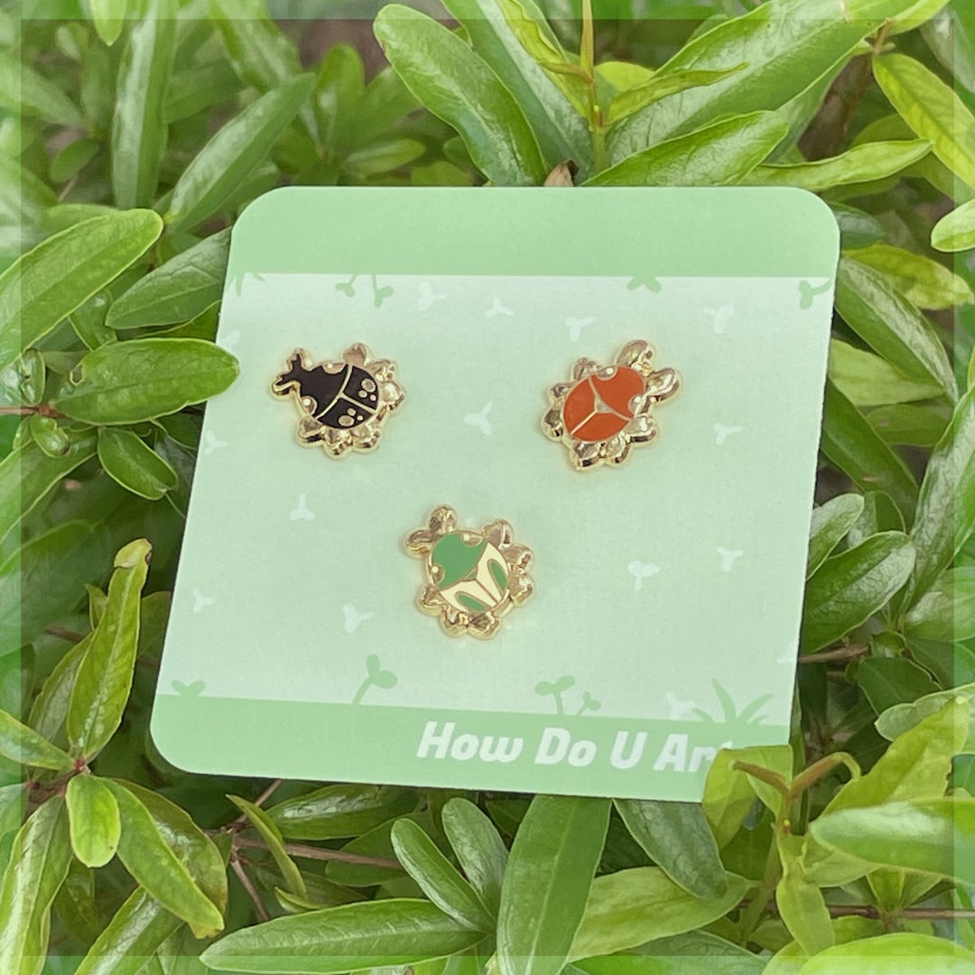 Beetle Filler Pin Set | 0.5" Mini Enamel Pins - Etsy