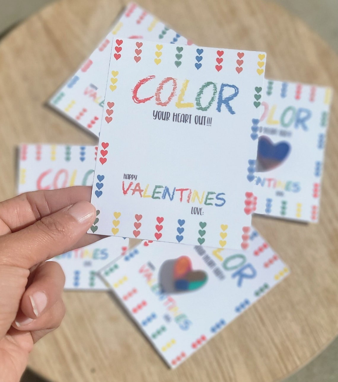 Printable Valentine's Day Cards, Color Your Heart Out, Valentine's Day ...