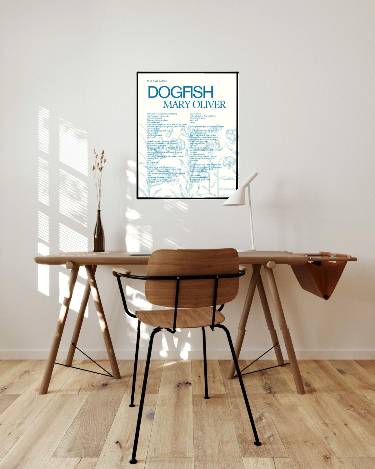 Mary Oliver "dogfish" Poem Art Print / Digital Download Poster | MANY ...