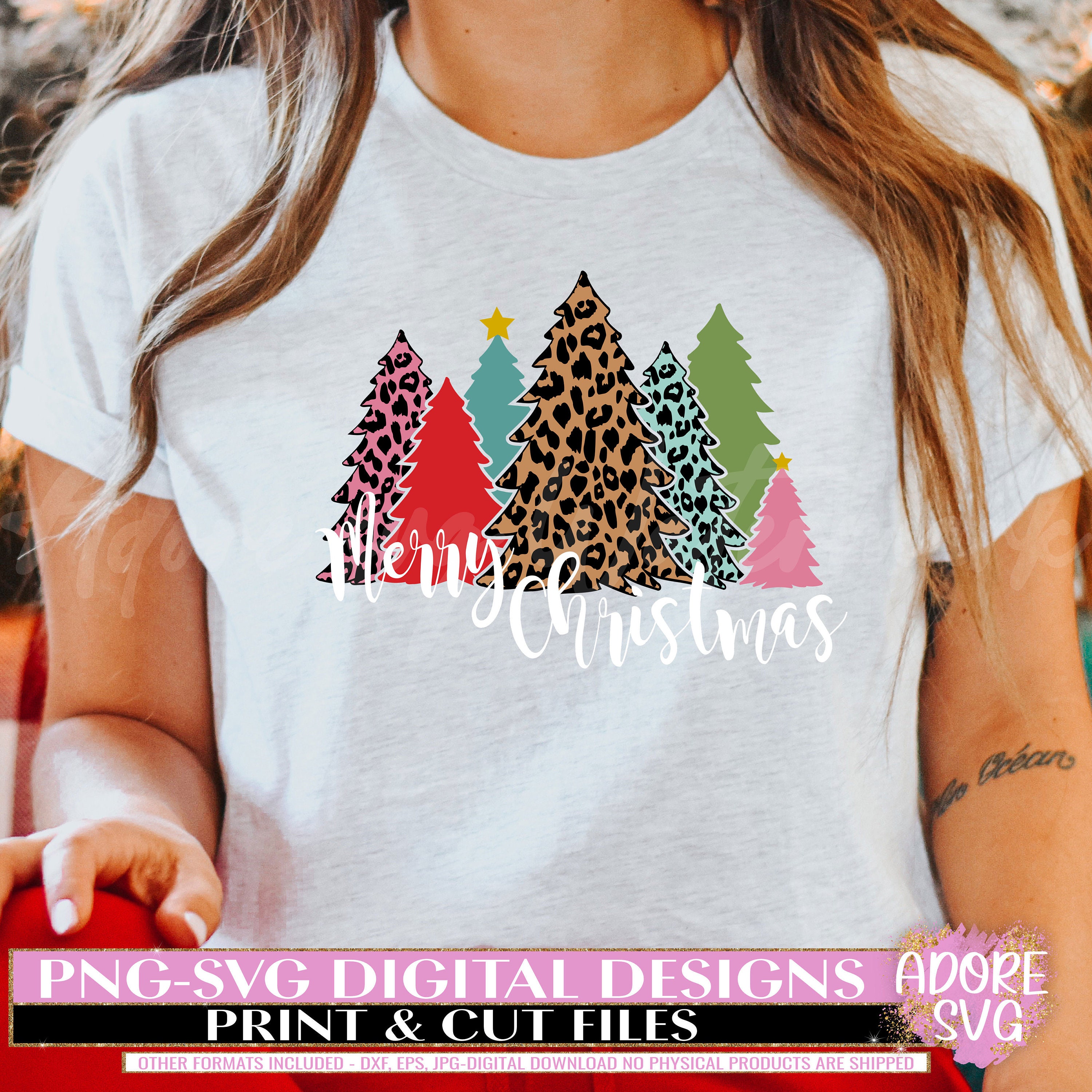 Merry Christmas Tree SVG Cut File Christmas Svg Merry - Etsy