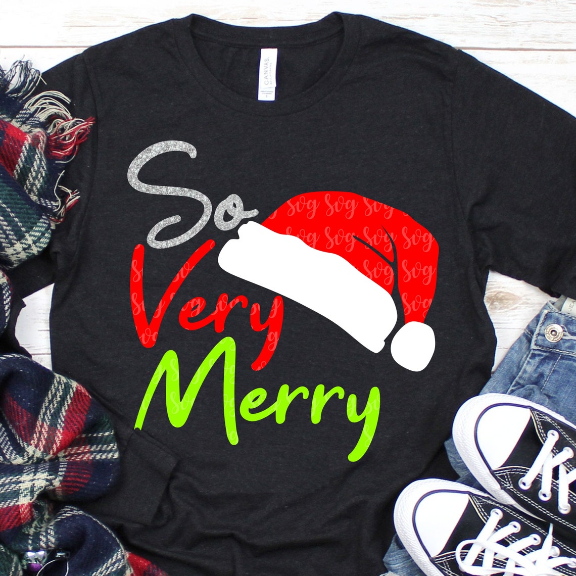 So Very Merry Svg Elf SVG Christmas Svg Yall Svg Santa - Etsy