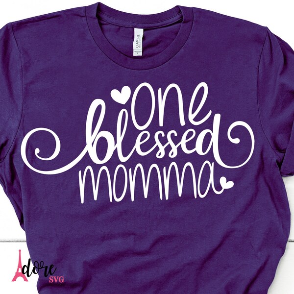Blessed Momma Svg Etsy