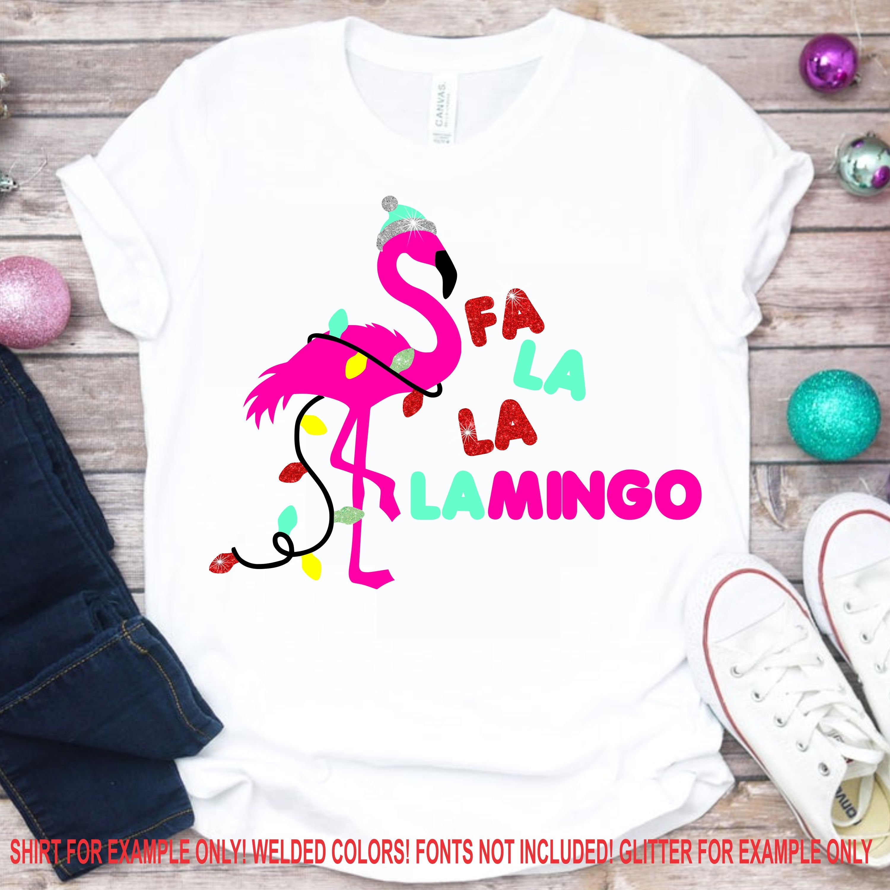 Fa La La Mingo Svgchristmas Flamingo Svgwinter Svgsvg - Etsy