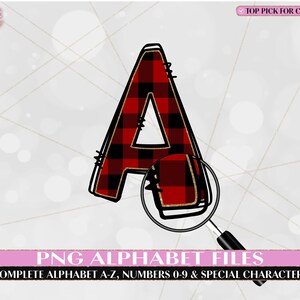 Glitter Buffalo Plaid Doodle Font, Hand Drawn Doodle Font, Sublimation ...