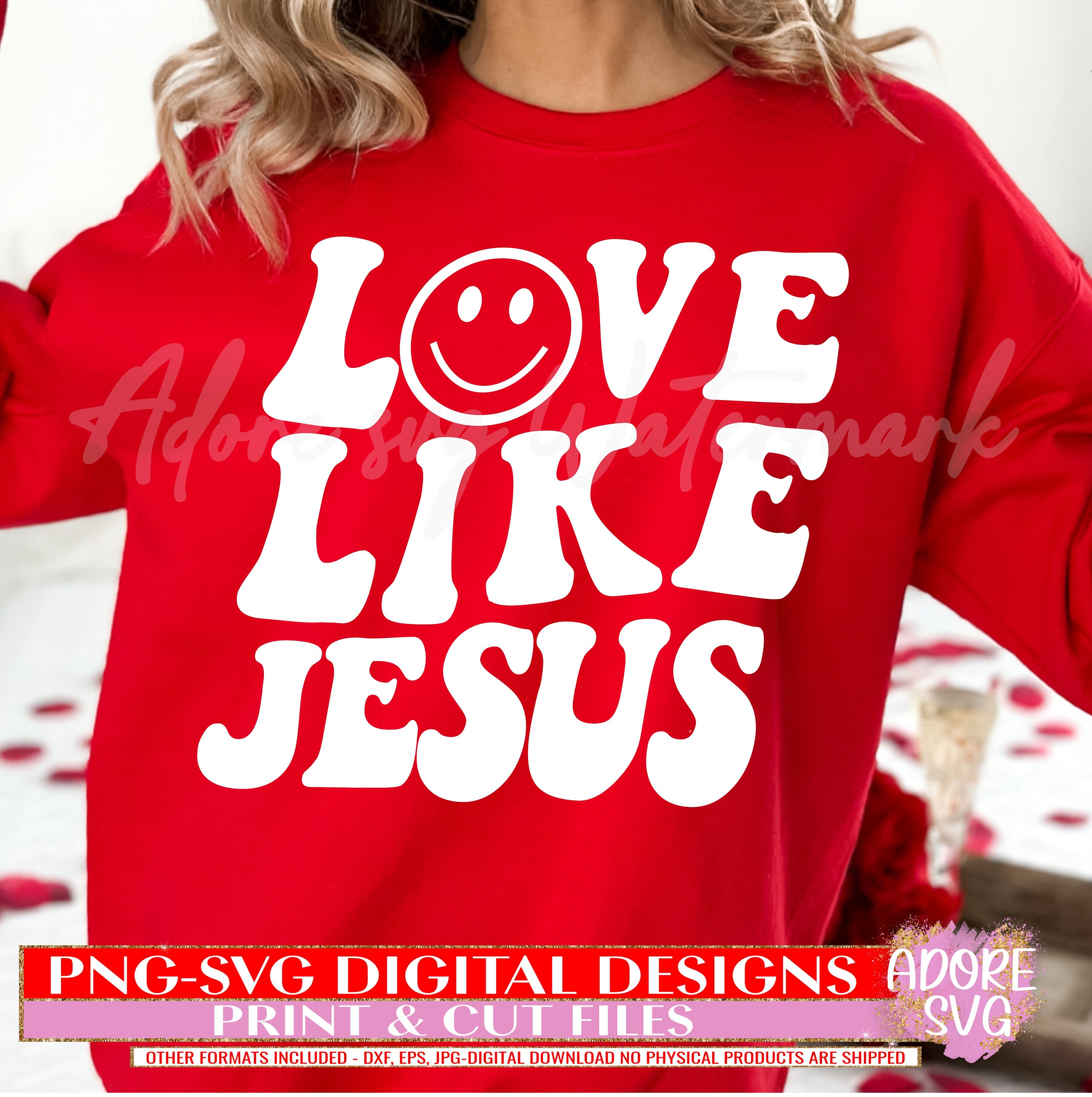 Love Like Jesus Svg Retro Jesus SVG Love Png Groovy Jesus - Etsy