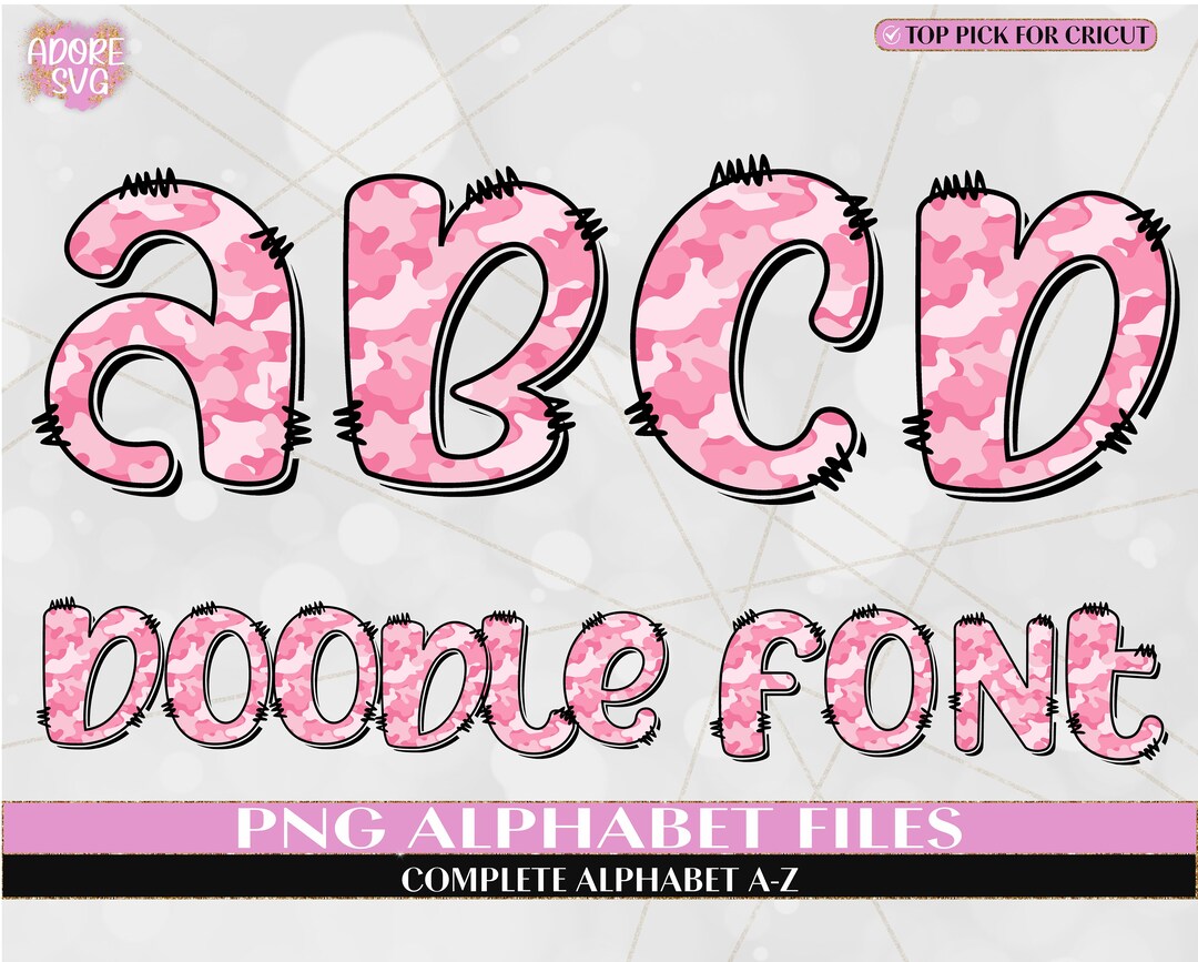 Camo Doodle Alphabet Letters PNG Military Camouflage Doodle - Etsy