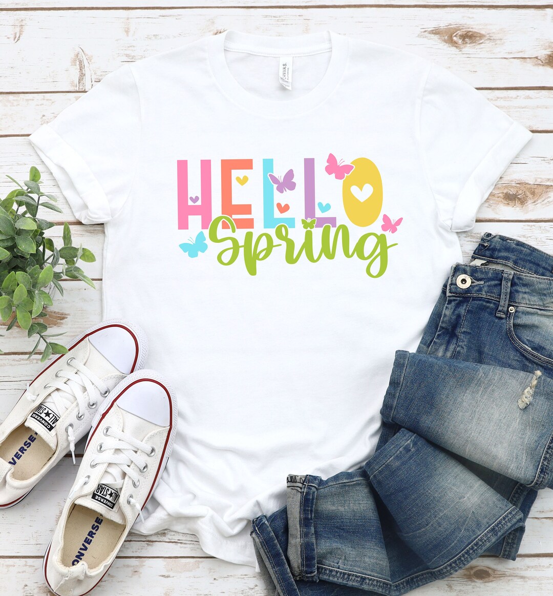Spring Svg Hello Spring Svg Spring Svgs Springtime Svg - Etsy