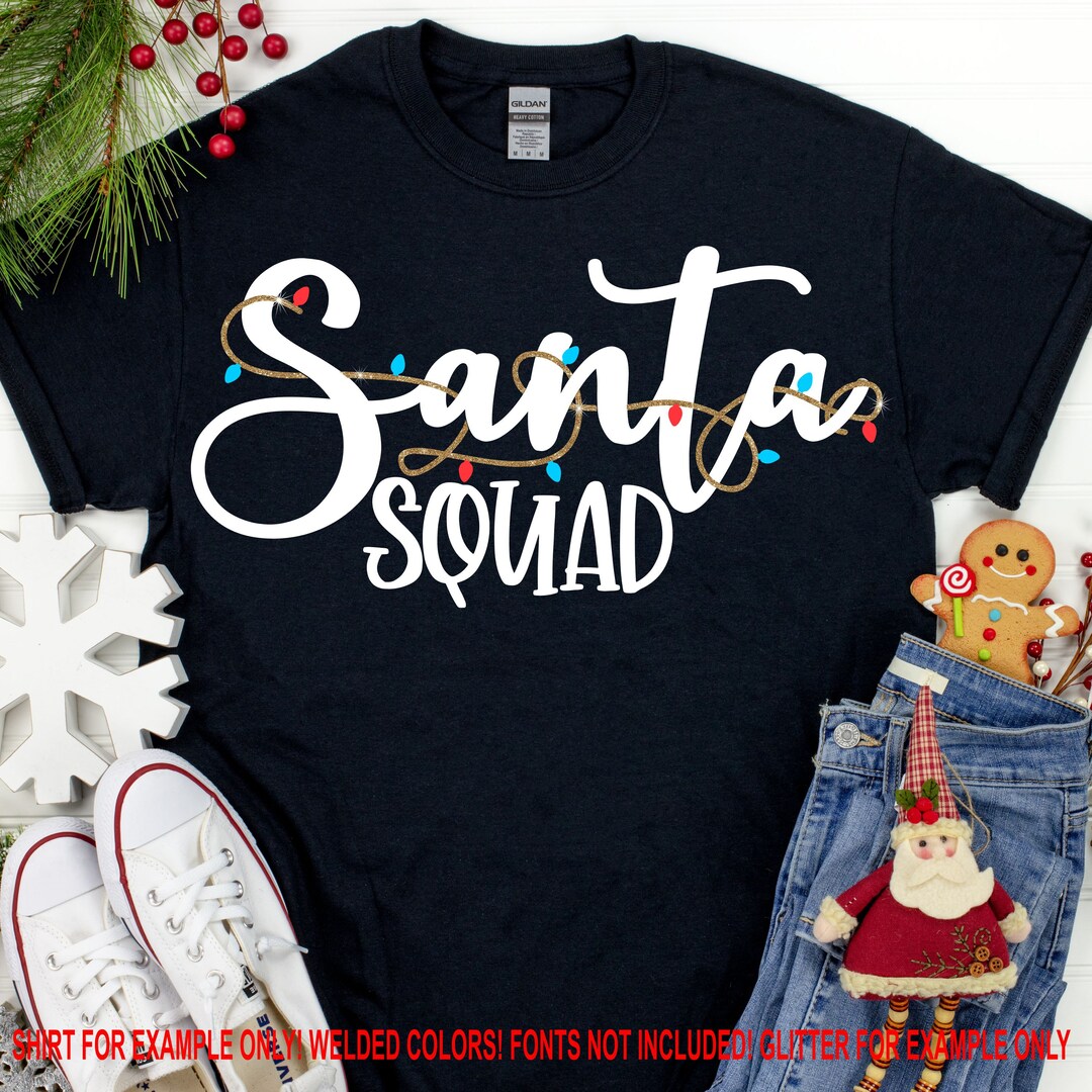 Santa Squad Svg,christmas Squad Svg, Png, Dxf, Eps, Christmas Svg ...