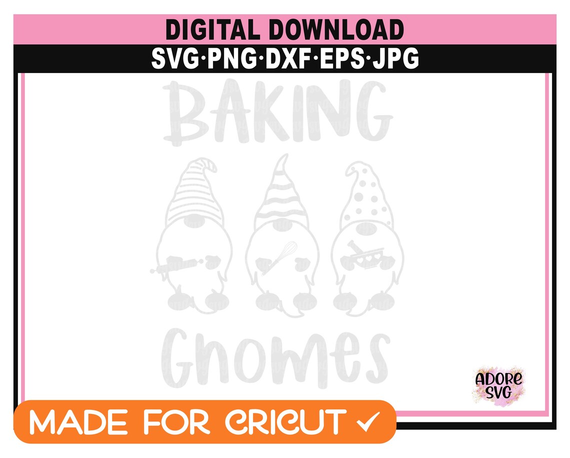 Christmas Svg Baking Gnomes Svg Gnomes Svg Baking Svg - Etsy