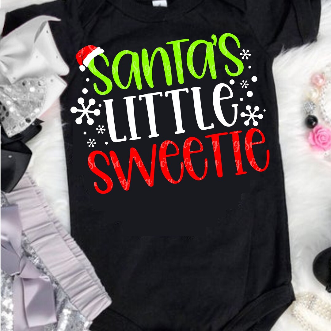 Santas Little Sweetie Svg,santa Claus Svg,santa Svg,christmas Svg ...