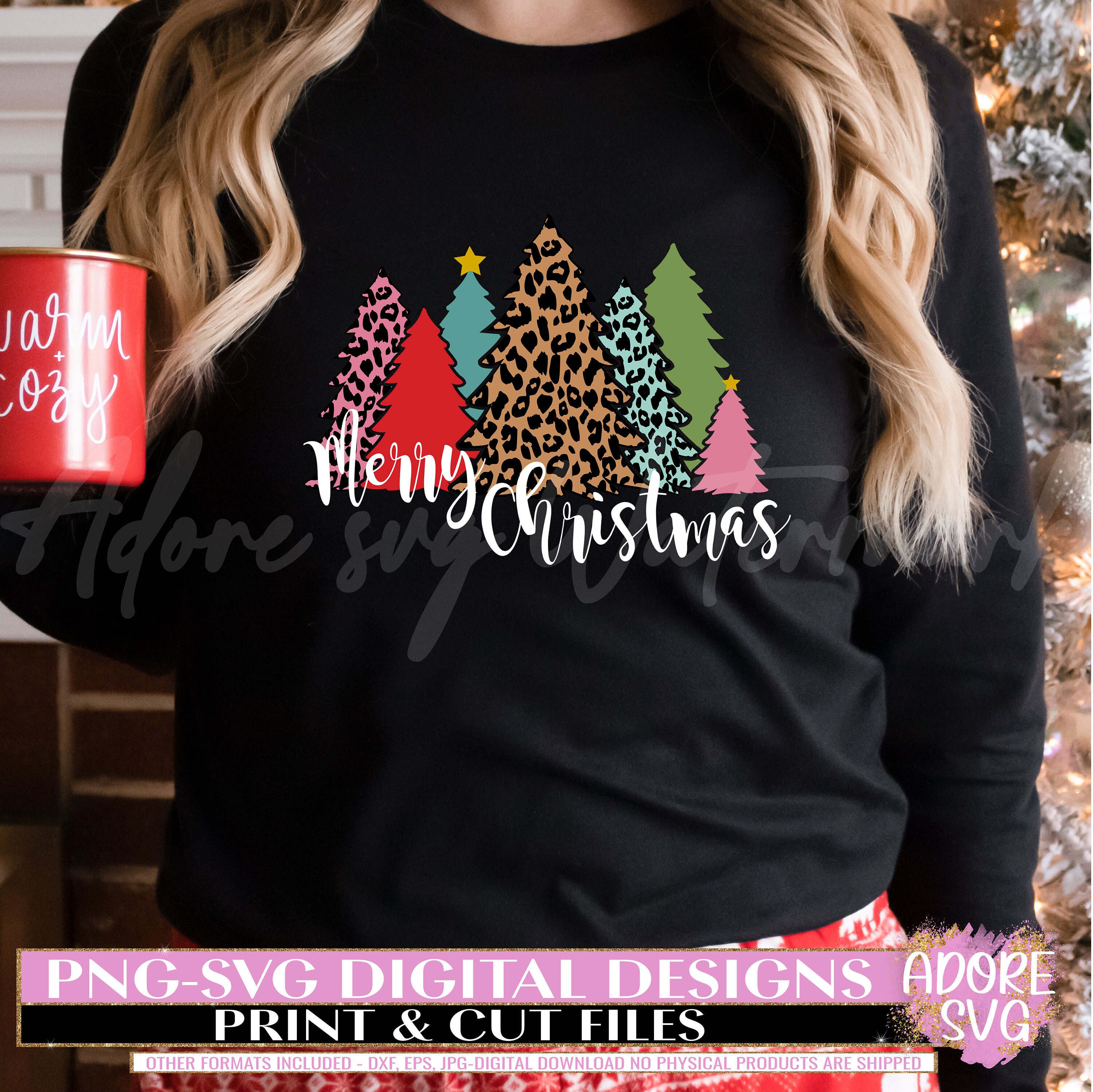 Merry Christmas Tree SVG Cut File Christmas Svg Merry - Etsy