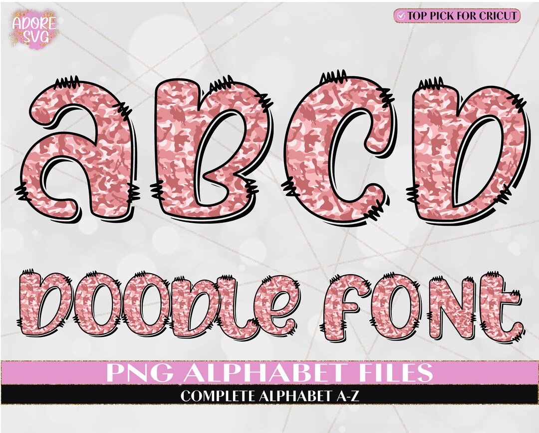 Camo Doodle Alphabet Letters PNG Military Camouflage Doodle - Etsy