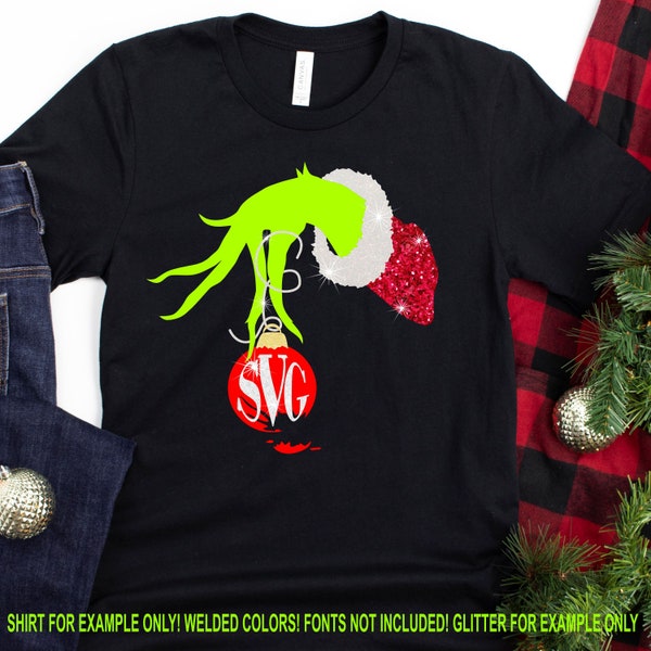 Grinch Monogram Svg - Etsy