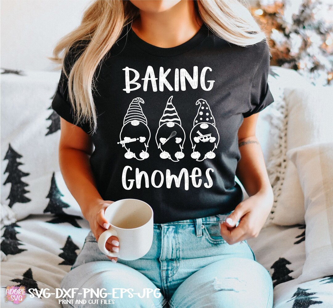 Christmas Svg Baking Gnomes Svg Gnomes Svg Baking Svg - Etsy