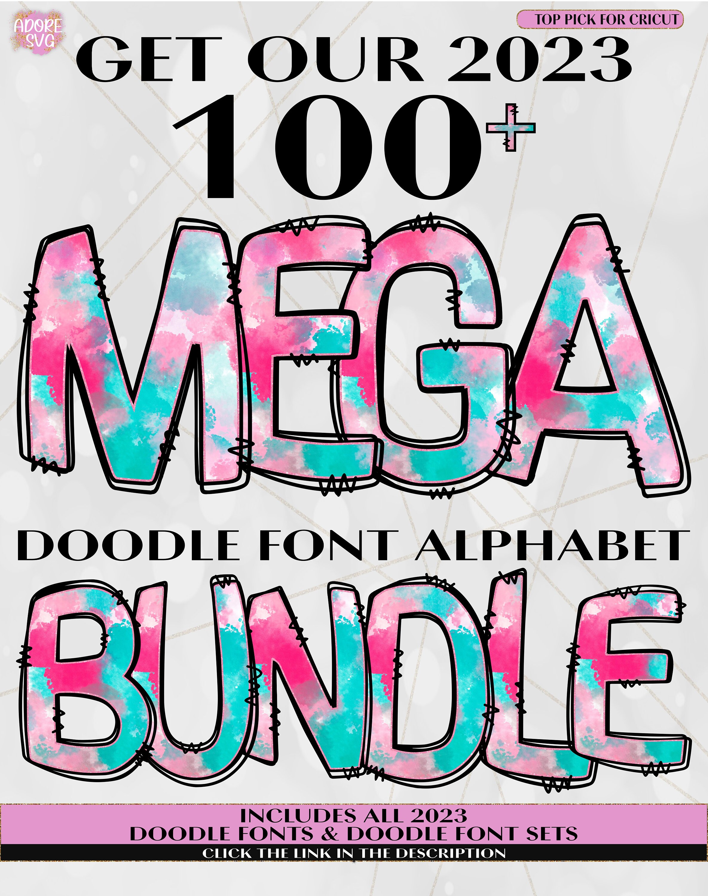 Glitter Buffalo Plaid Doodle Font Hand Drawn Doodle Font - Etsy