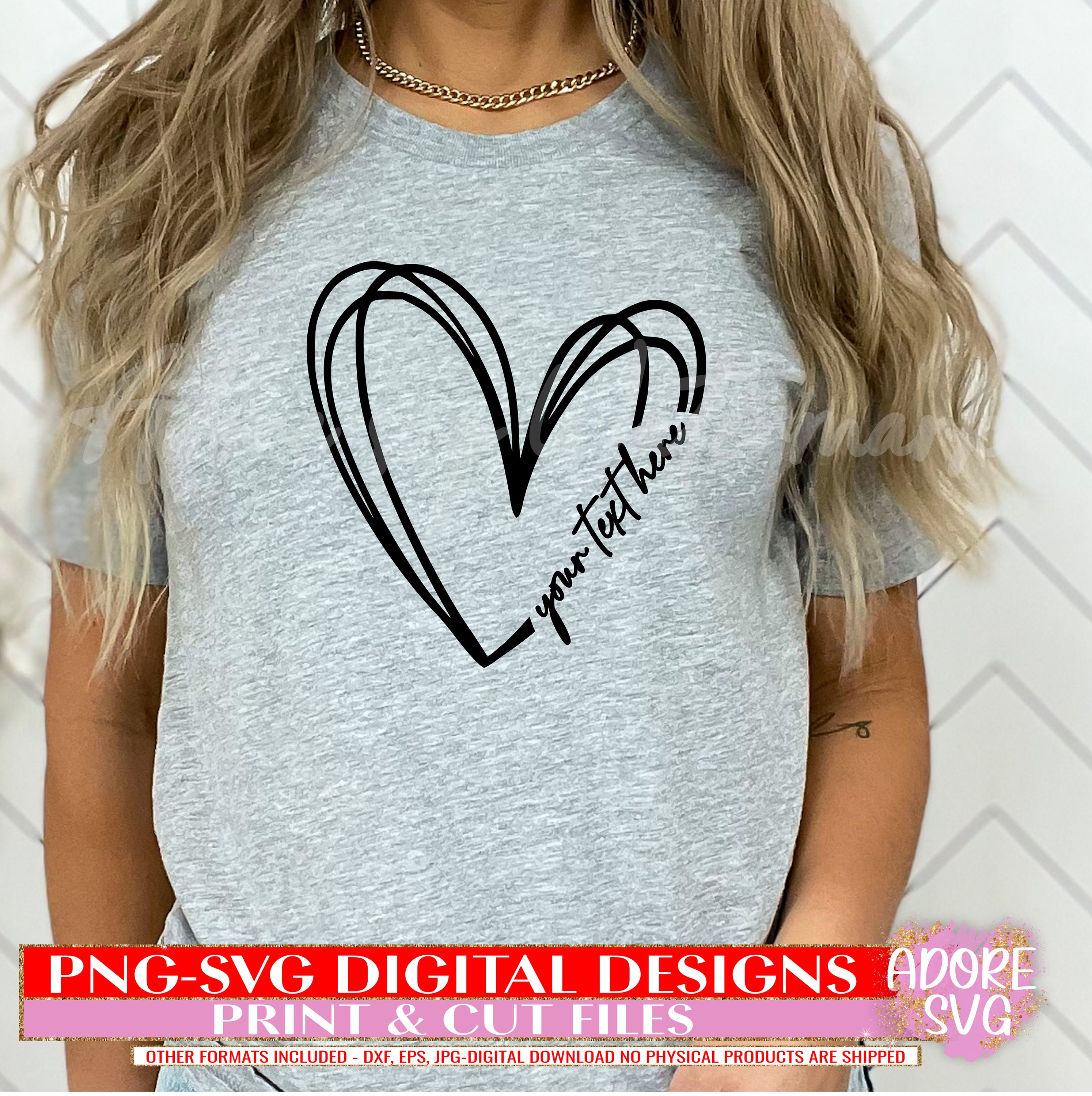 Doodle Heart SVG Bundle Heart SVG Bundle Sketch Hand-drawn - Etsy
