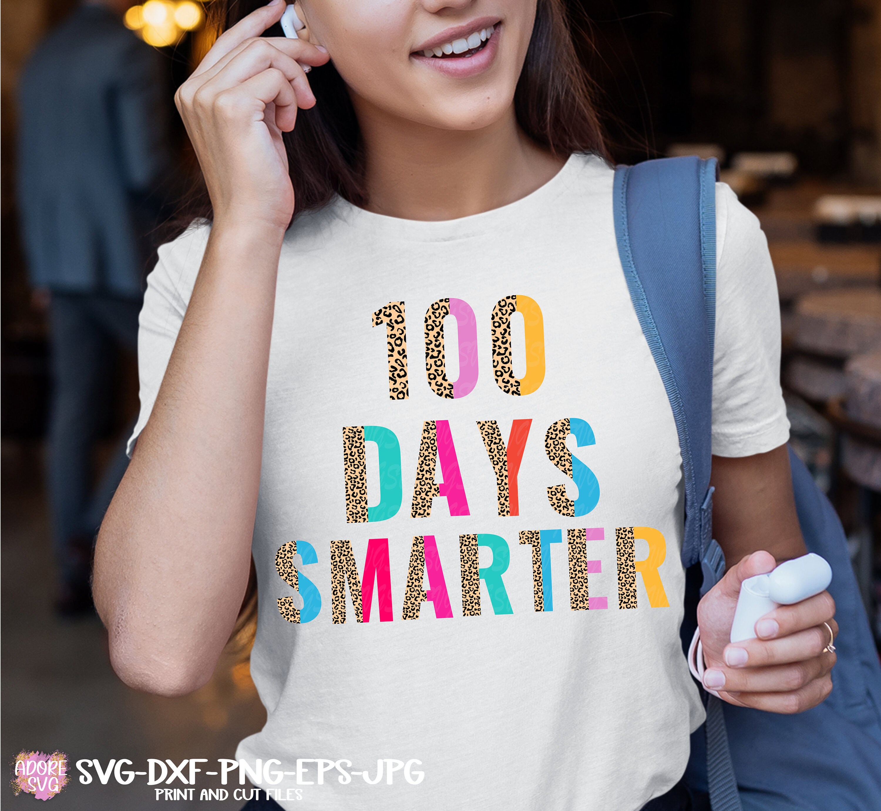 School Svg 100 Days of School Svg 100 Day Smarter Svg | Etsy