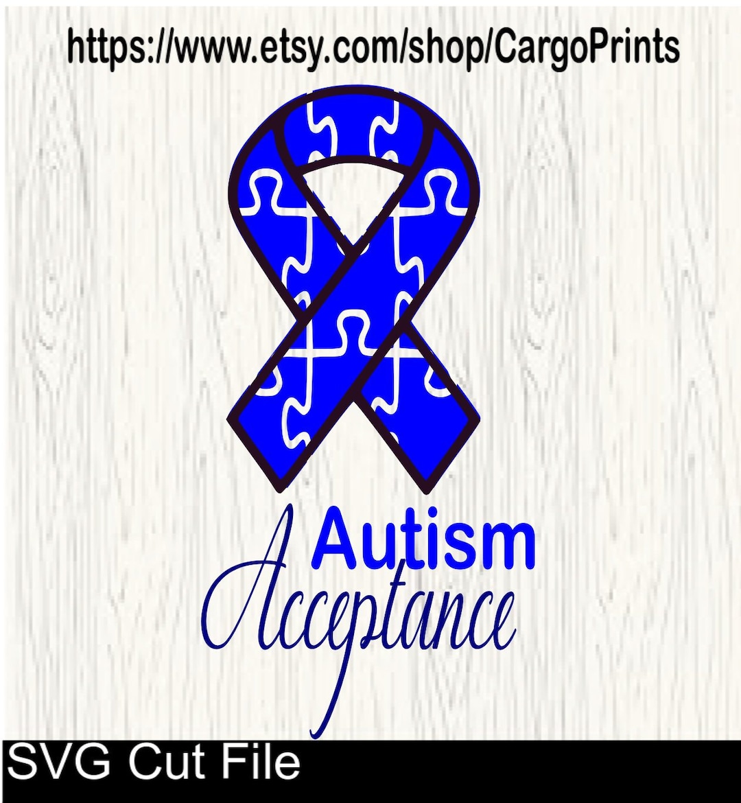 Autism Acceptance SVG, Autism Awareness/acceptance - Etsy