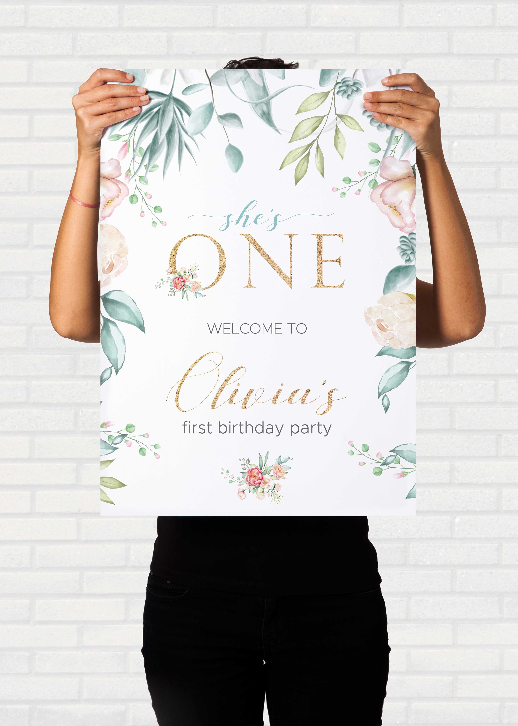 EDITABLE Welcome Sign Printable, Welcome Board, Custom Birthday Sign ...