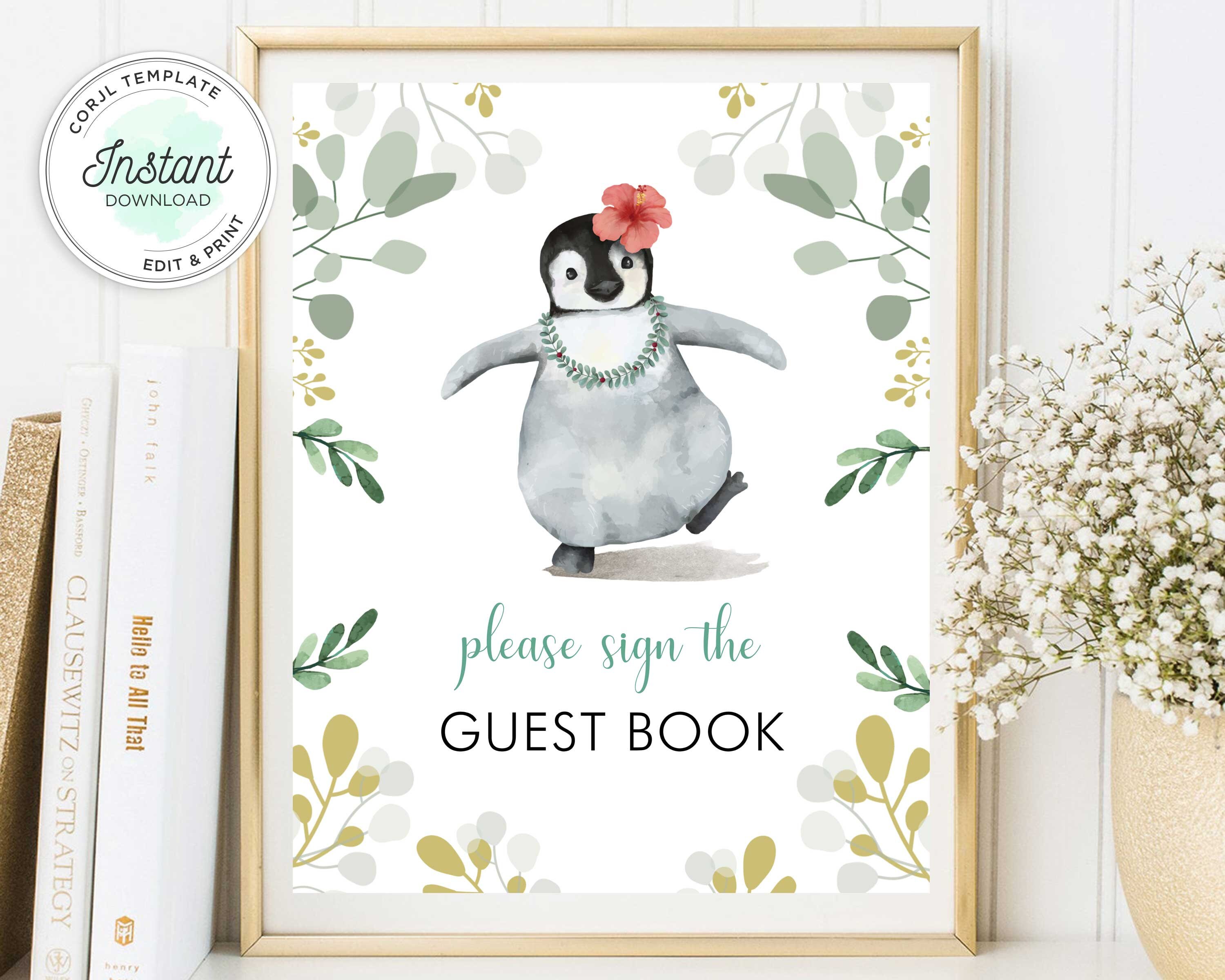 Party Décor Party Supplies Banners & Signs Personalized Winter Animal ...