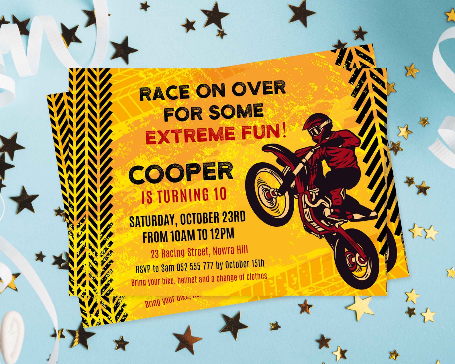 Dirt Bike Invitation Motocross Birthday 10th Birthday Etsy dirt-bike-invitation-motocross-birthday-10th-birthday-etsy
