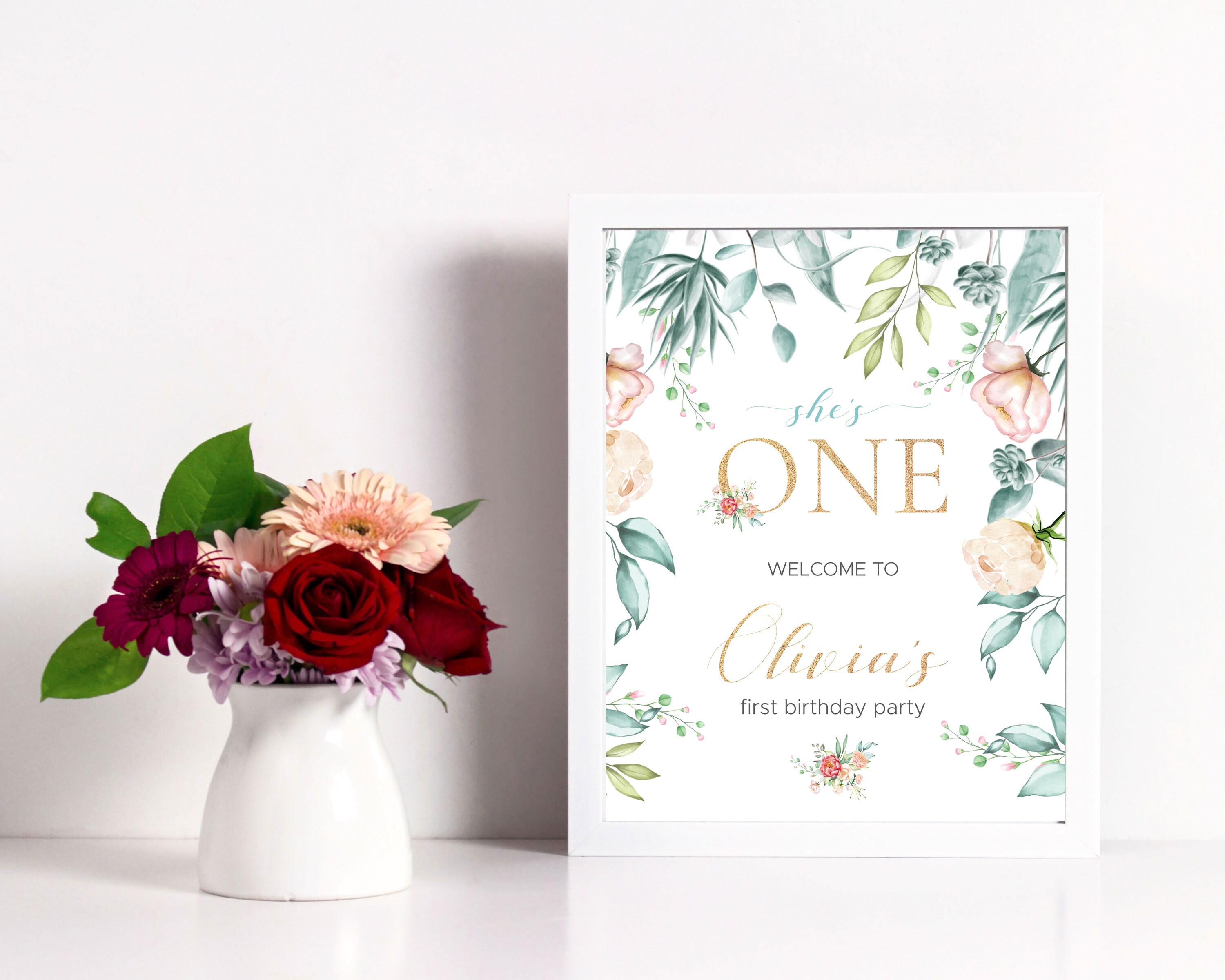 EDITABLE Welcome Sign Printable, Welcome Board, Custom Birthday Sign ...