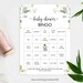 60 Pre-filled Baby Shower Bingo Cards With Penguin Greenery - Etsy