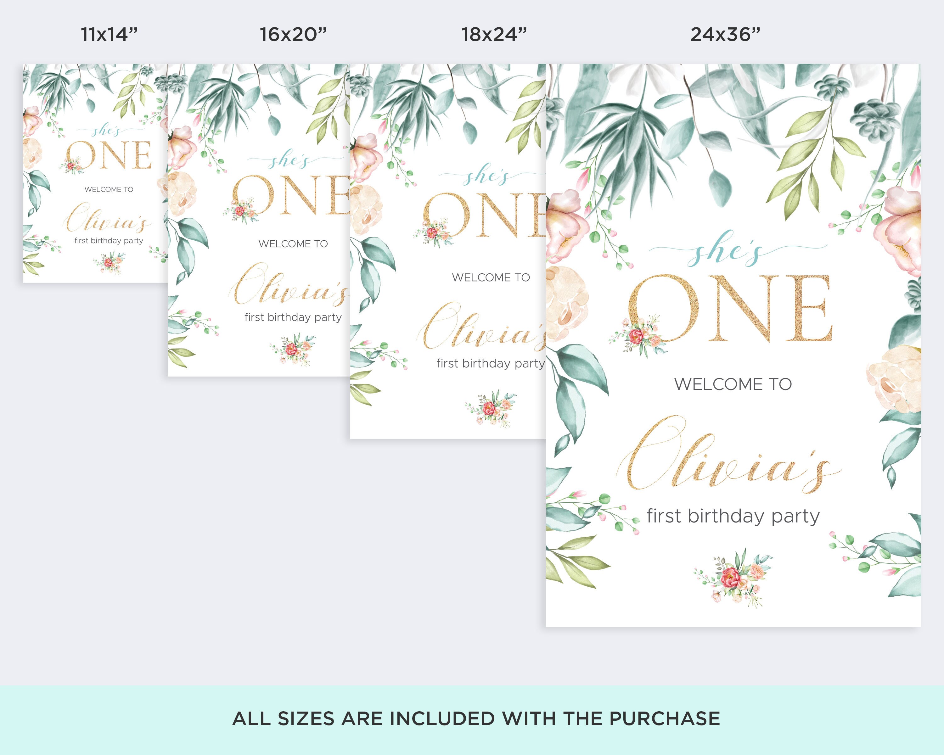 EDITABLE Welcome Sign Printable, Welcome Board, Custom Birthday Sign ...