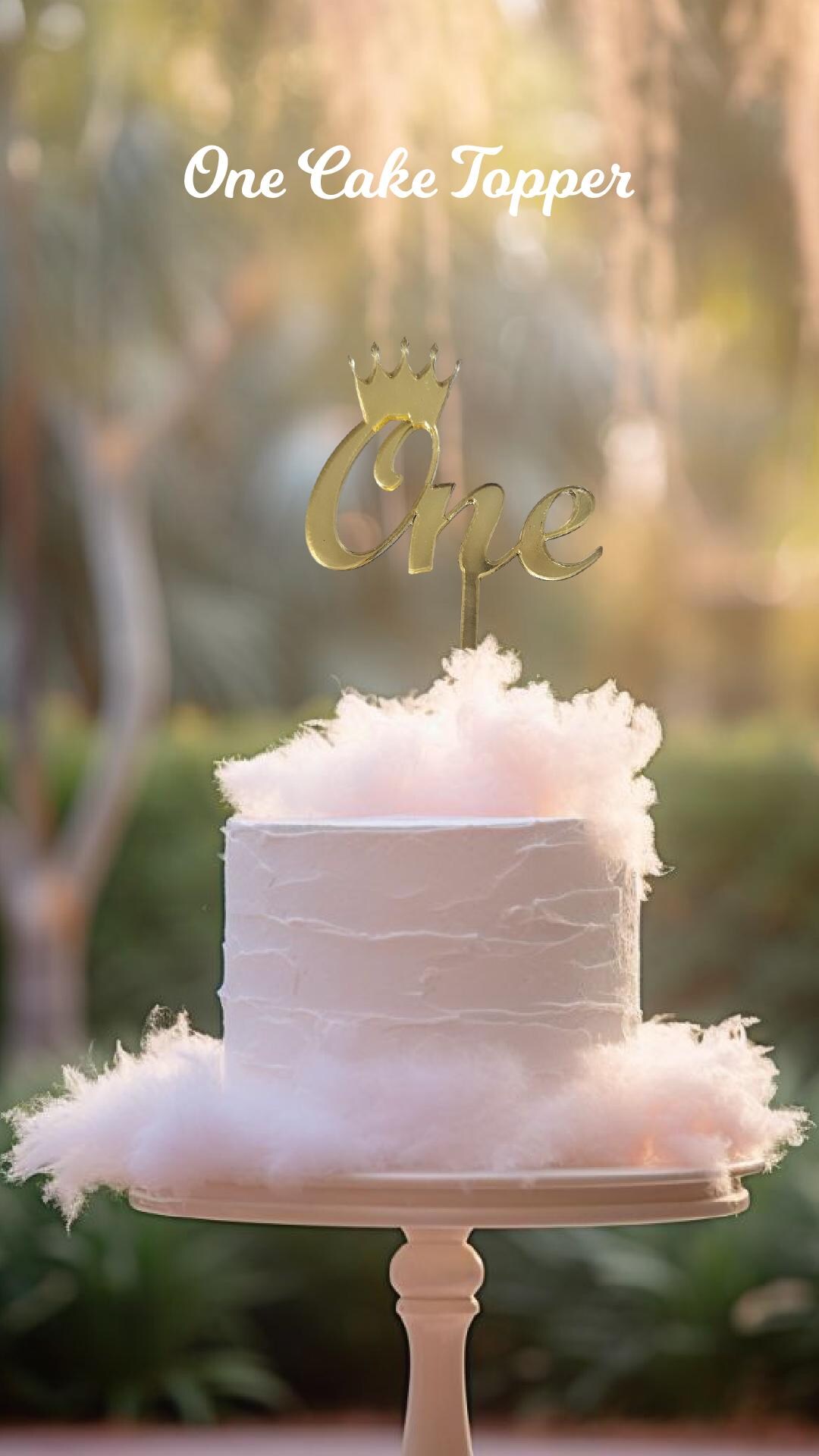 One Cake Topper - Etsy