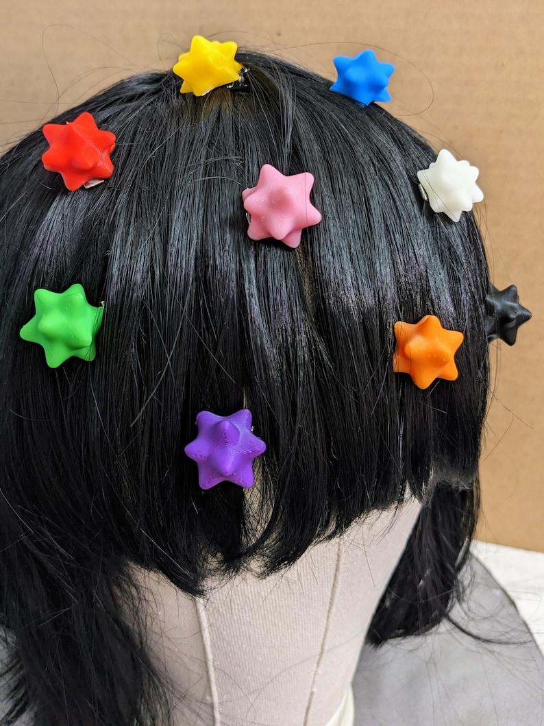 Star Candy Hair Clips - Etsy
