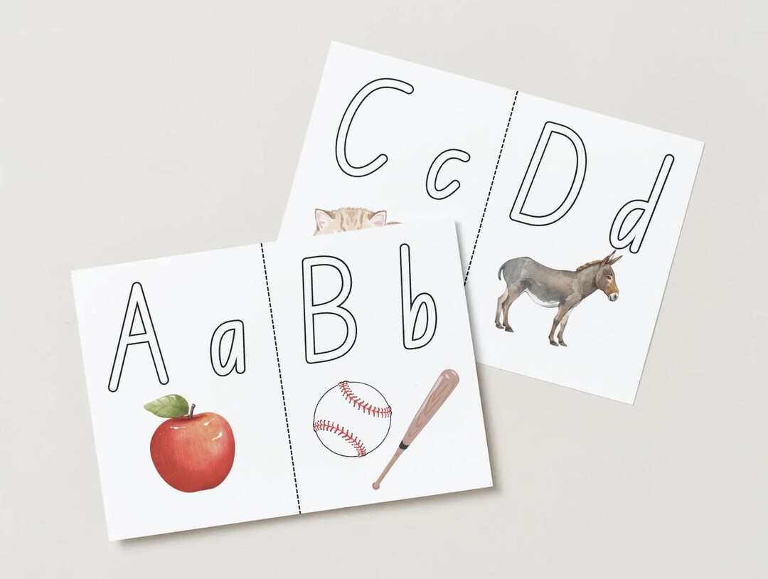 Alphabet Flash Cards 4 Styles - Etsy