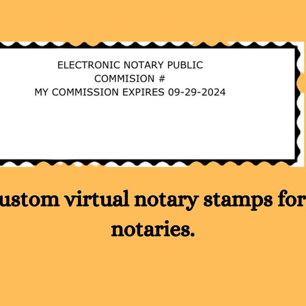 Custom Notary Stamp - Etsy