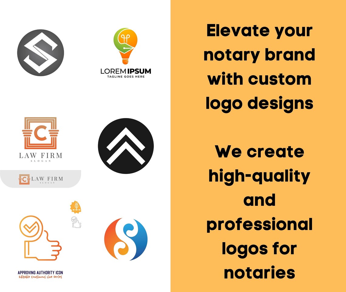 Unique Notary Branding| Notary Mark Logo| Custom Logo Creation| Notary ...
