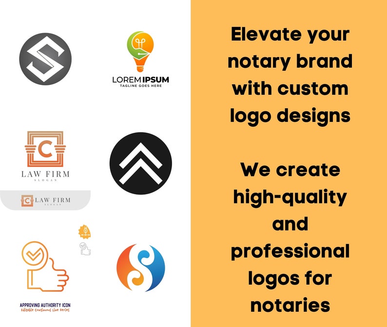 Unique Notary Branding| Notary Mark Logo| Custom Logo Creation| Notary ...
