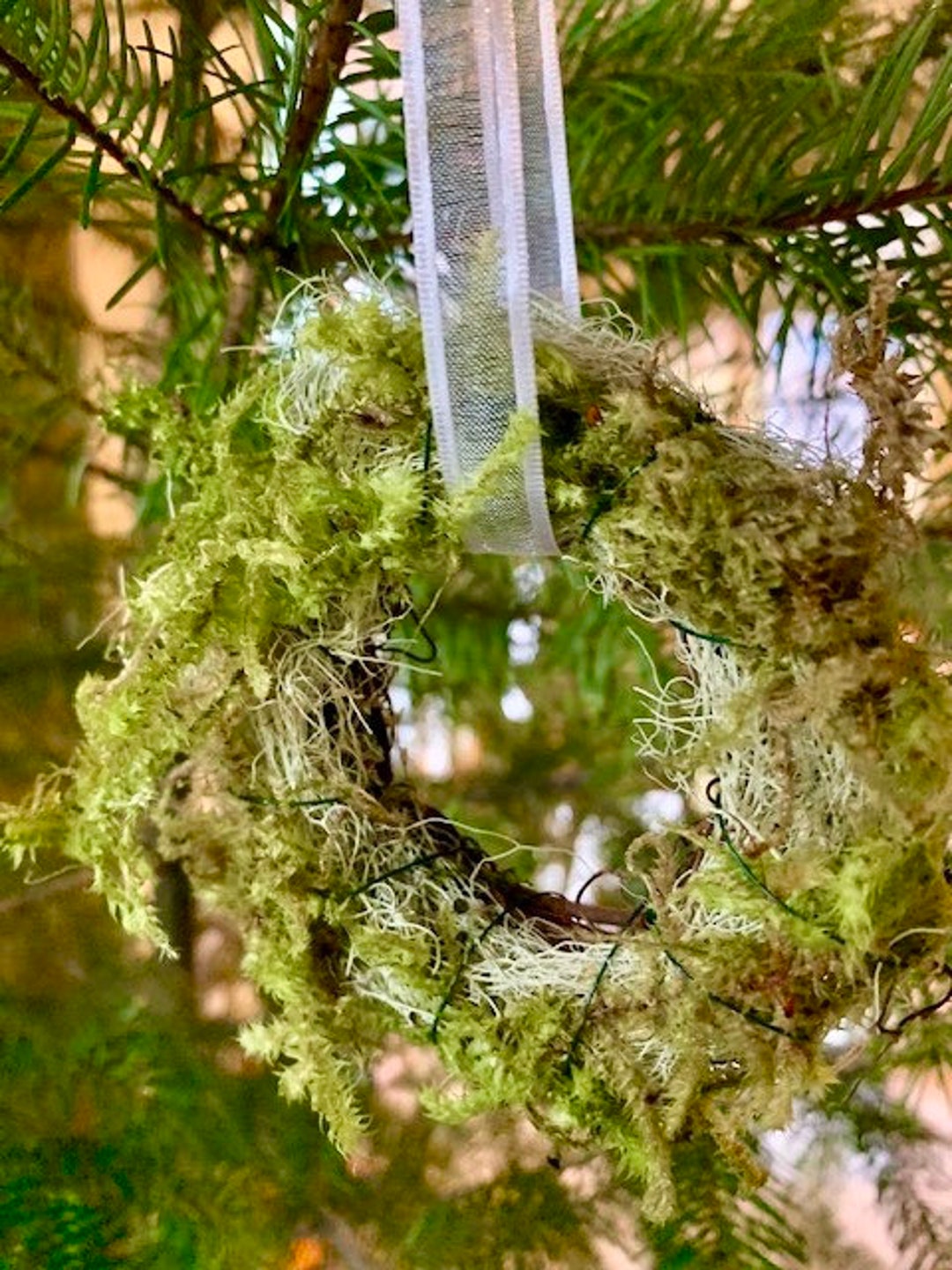 Forest Moss, Handmade Moss Ornaments, Handmade Ornament, Small Moss ...