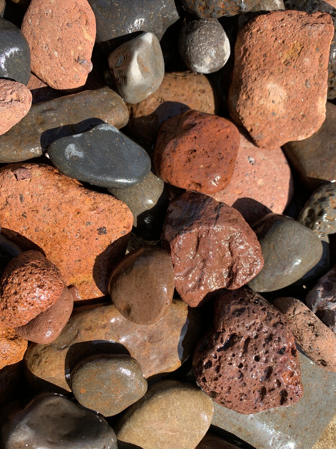 PNW River Rocks: Multi Color Oregon Garden Decor - Etsy