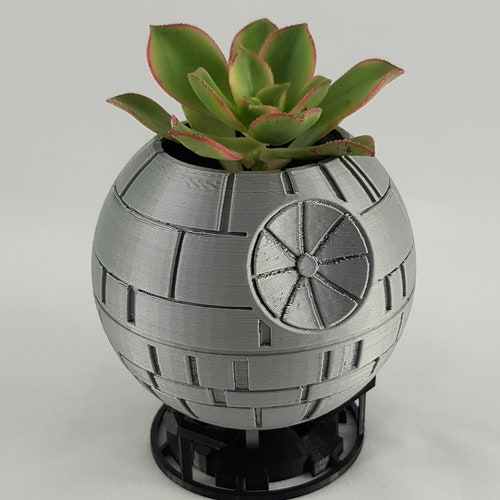 Death Star Planter Succulent Planter Pot Star Wars Geeky | Etsy