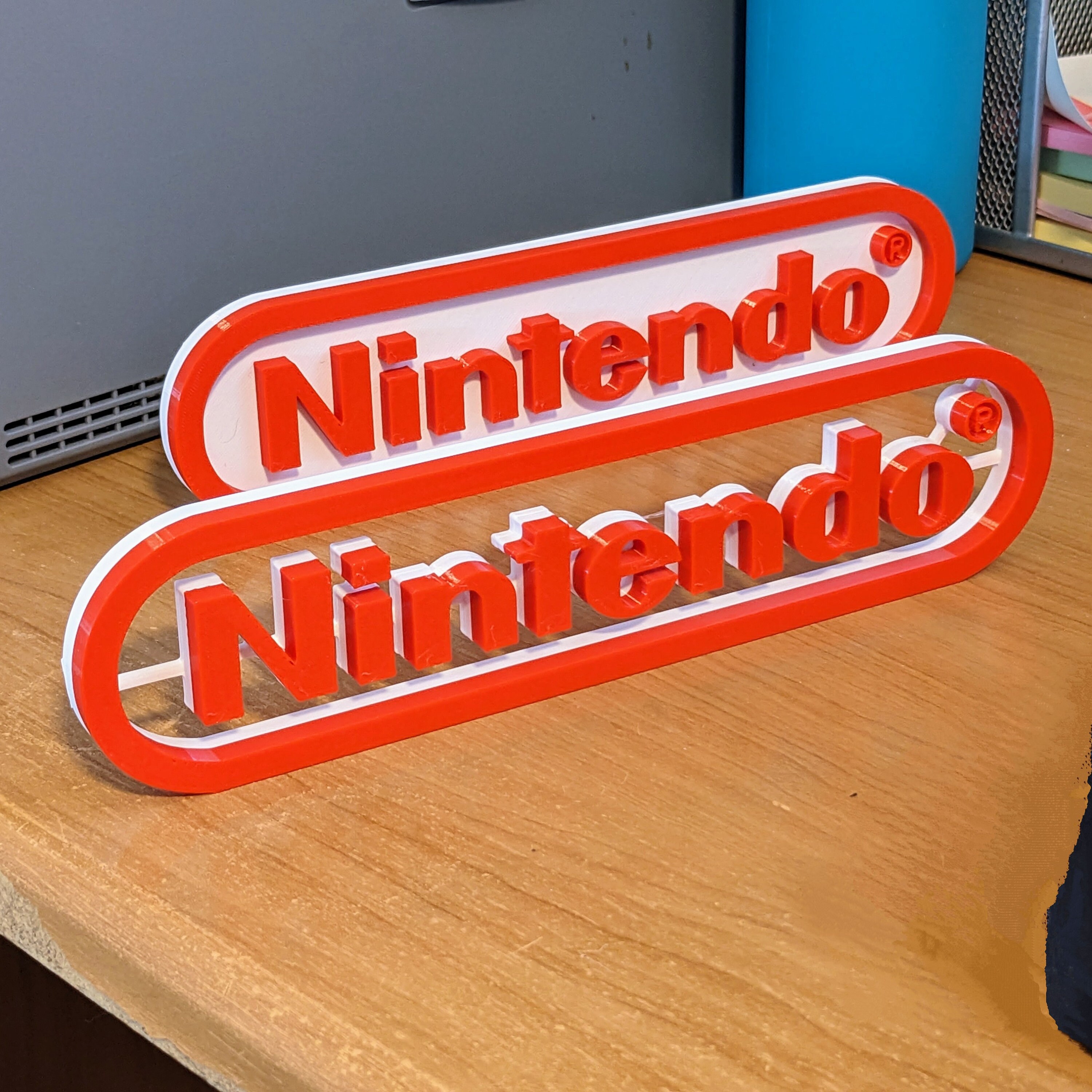 Nintendo Video Game Logo Sign | 3D Printed Game Room Gifts for Geeks ...