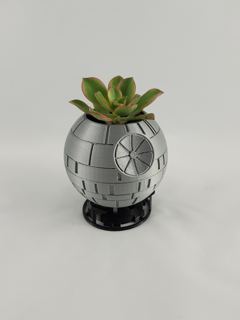 Death Star Planter Succulent Planter Pot Star Wars Geeky | Etsy