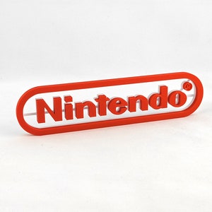 Nintendo Video Game Logo Sign | 3D Printed Game Room Gifts for Geeks - Etsy
