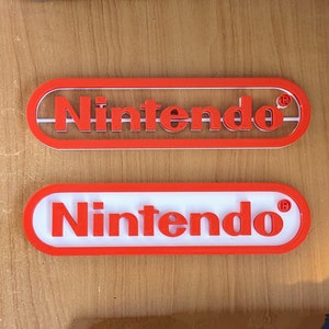 Nintendo Video Game Logo Sign | 3D Printed Game Room Gifts for Geeks ...