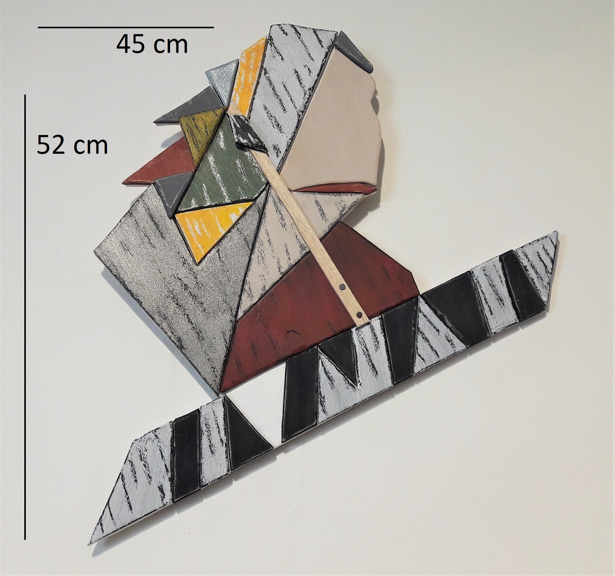 Geometric Musician Orchestra Wall Artrustic Wall Decor - Etsy