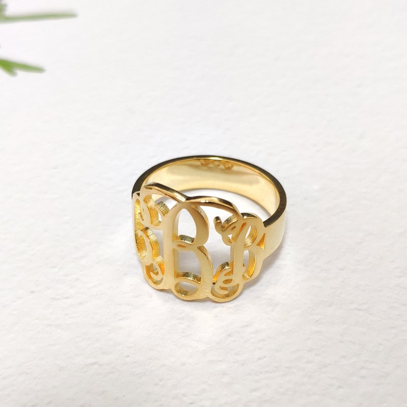 Initial Ring - Etsy