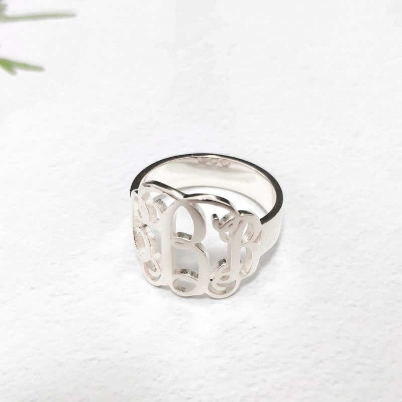 Monogram Ring - Etsy