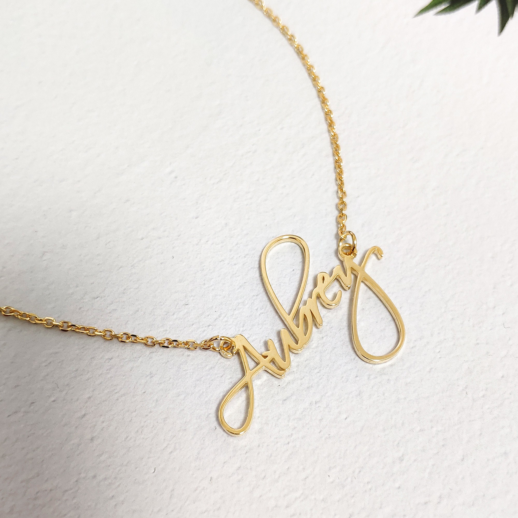 Gold Name Necklace Custom Necklace Personalized Name - Etsy