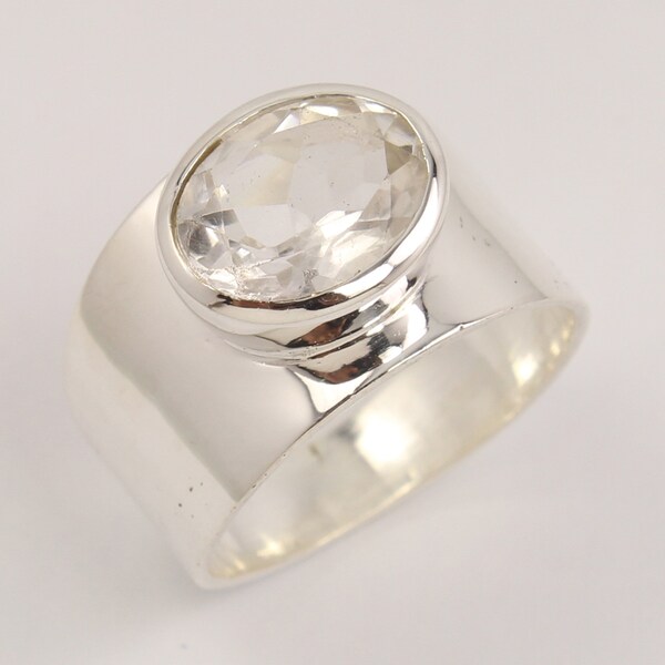Clear Stone Ring - Etsy